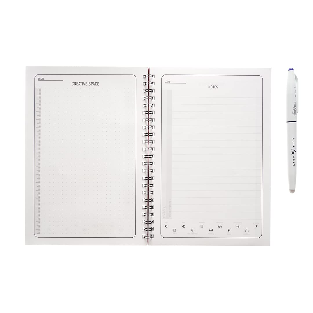 Cuir Ally Dexter Erasable And Reusable Smart Notebook Cuir Ally Smart Goods